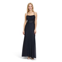 Vera Mont Damen Abendkleid "Damen im Glitzer-Look", blau, Gr. 40, Netz, Obermaterial: 100% Polyester; Futter: 100% Polyester, Kleider, Transparent