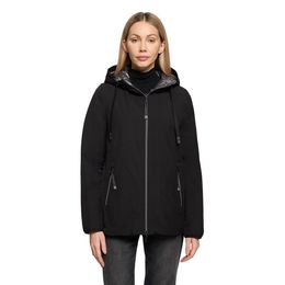 Betty Barclay Damen Wendejacke "Damen mit Kapuze", schwarz, Gr. 48, Obermaterial: 88% Polyester, 12% Elasthan; Füllung: 100% Polyester, Jacken