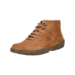 Schn&uuml;rstiefelette El Naturalista "El Naturalista Stiefelette Leder", Damen, Gr. 43, braun, Leder, Schuhe Schn&uuml;rstiefelette