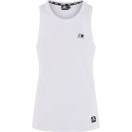 Herren Tanktop "Starter Black Label Starter Rib Tank Top"wei&szlig;, Gr. M, STARTER Black Label, 95% Baumwolle, 5% Elasthan, Tops