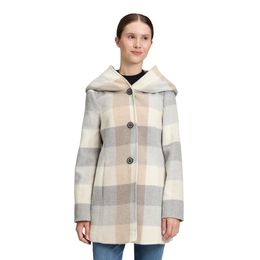 AMBER & JUNE AMBER & JUNE Damen Kurzjacke "Damen mit Kapuze", silber, Gr. 42, Obermaterial: 50% Polyacryl, 25% Polyester, 20% Wolle, 5% diverse Faserarten.