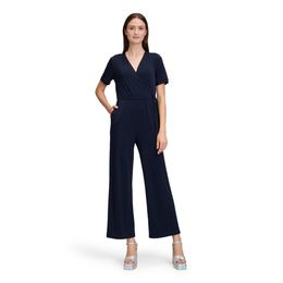 Cartoon Damen Overall "Damen mit Bindeg&uuml;rtel", blau, Gr. 46, Obermaterial: 95% Polyester, 05% Elasthan, Overalls, Design