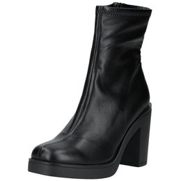 Steve Madden Damen High-Heel-Stiefelette "Steve Madden Stiefelette Lederimitat", Gr. 38schwarz, Lederimitat, Schuhe