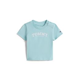 Tommy Hilfiger Kinder T-Shirt, Gr. 56ocean spray, Jersey, Obermaterial: 93% Baumwolle, 7% Elasthan, unifarben, Shirts