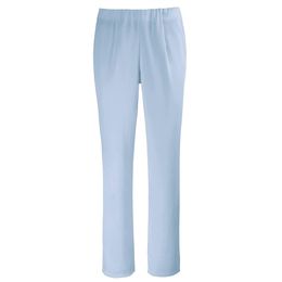 Classic Basics Damen Stretch-Hose, blau, Gr. 18, unifarben, 64% Polyester, 34% Viskose, 2% Elasthan, Hosen