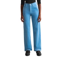 Marc O'Polo Damen Chinohose "aus elastischem Bio-Baumwoll-Mix"azure sky, Gr. 29, MARC O'POLO DENIM, unifarben, Obermaterial: 98% Baumwolle, 2% Elasthan, Hosen
