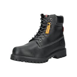 Damen Schn&uuml;rstiefelette "Dockers by Gerli Stiefelette Leder", Dockers by Gerli, Gr. 43schwarz, Leder, Schuhe
