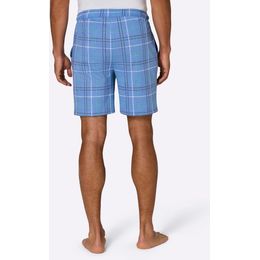w&auml;schepur W&Auml;SCHEPUR Herren Schlafshorts, Gr. 44blau, 100% Baumwolle, unifarben, Hosen