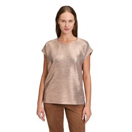 Betty Barclay Damen Kurzarmshirt "Damen mit Glanzeffekt"metallic ros&eacute;, Gr. 46, Jersey, Obermaterial: 95% Polyester, 5% Elasthan, Shirts