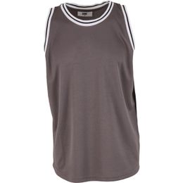 DEF Herren Tanktop "DEF Herren Mesh Tanktop"steel gray, wei&szlig;, Gr. L, unifarben, 100% Polyester, Tops