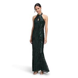 Vera Mont Damen Abendkleid "Damen im Glitzer-Look", gr&uuml;n, Gr. 38, Mesh, Obermaterial: 97% Polyester, 3% Elasthan; Besatz: 100% Polyester; Futter: