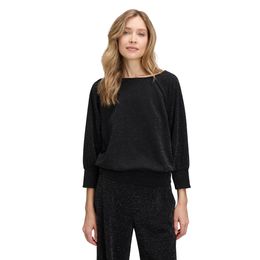 Betty Barclay Damen 3/4-Arm-Shirt "Damen im Glitzer-Look", schwarz, festlich, Gr. 44, Jersey, Obermaterial: 90% Polyester, 5% Polyester, 5% Elasthan,