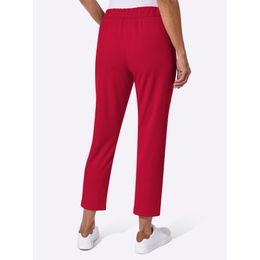 Casual Looks Damen 7/8-Hoseerdbeere, Gr. 38, unifarben, 76% Polyester, 20% Viskose, 4% Elasthan, Hosen