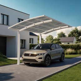 XIMAX Einzelcarport 'Portoforte Typ 80 WW' wei&szlig; 270 x 495 x 298 cm