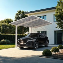 XIMAX Einzelcarport 'Linea Typ 80 WW' wei&szlig; 273 x 495 x 294 cm