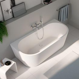 evineo ineo7 groove Vorwand-Badewanne L: 170 B: 80 H: 58 cm, BE0743WM,