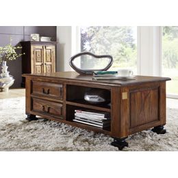 Couchtisch Sheesham 115x60x45 braun lackiert NEW BOSTON #204