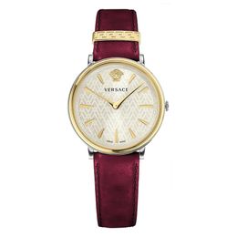 Versace Analog Watch female Red size One Size