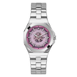 Guess Uhr Damen Gr&ouml;&szlig;e One Size rosa / silber