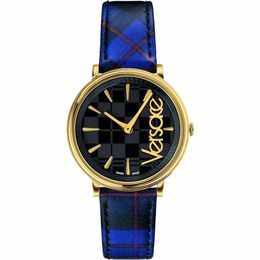 Versace Uhr 'Circle' Damen Gr&ouml;&szlig;e One Size blau / dunkelblau / gold / schwarz
