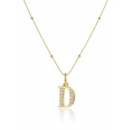 Hey Happiness Necklace 'Letter D' female Gold size Onesize