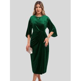 LapaPlus Abendkleid Damen Gr&ouml;&szlig;e 36 gr&uuml;n Winterkleid
