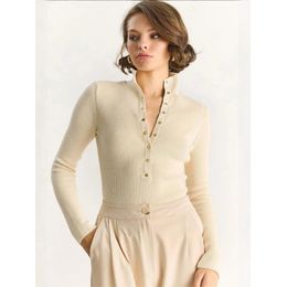 Bianco Lucci Pullover Damen Gr&ouml;&szlig;e S/L creme
