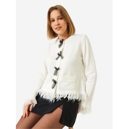 Bianco Lucci Strickjacke Damen Gr&ouml;&szlig;e S/L beige