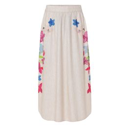 TATUUM Rock 'Katia 2' Damen Gr&ouml;&szlig;e 46 ecru / hellgr&uuml;n / orchidee / magenta