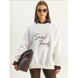 Bianco Lucci Sweatshirt Damen Gr&ouml;&szlig;e M dunkelbraun / naturwei&szlig;