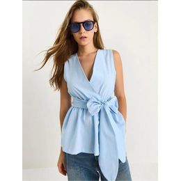 Bianco Lucci Bluse Damen Gr&ouml;&szlig;e M hellblau