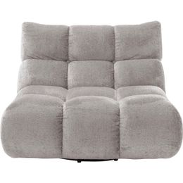 1,5-Sitzer Home Affaire, B:112cm H:85cm T:108cmlight, grau, 100% Polyester, Sofas, "Cozy Bubble, 360 drehbarer Sessel, Breite 107cm"