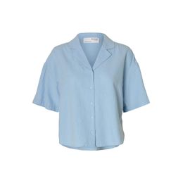 Selected Bluse 'SLFLuisa' Damen Gr&ouml;&szlig;e L hellblau