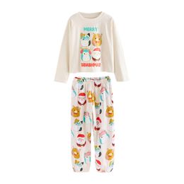 next Pajamas girl size 158 Ecru / Blue / Brown / Red