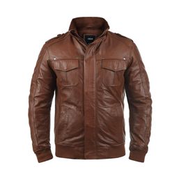 !Solid Lederjacke 'SDCamash' Herren Gr&ouml;&szlig;e XL kastanienbraun