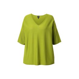 Ulla Popken Pullover Damen Gr&ouml;&szlig;e 4XL/5XL grasgr&uuml;n