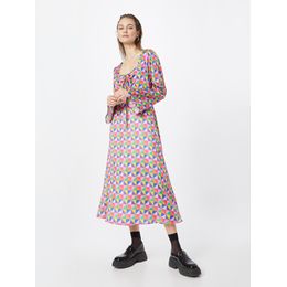 Olivia Rubin Kleid 'ELLIOT' Damen Gr&ouml;&szlig;e 40 blau / gelb / gr&uuml;n / pink Winterkleid
