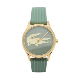 Lacoste Uhr 'Crocodelle' Damen Gr&ouml;&szlig;e One Size gold / gr&uuml;n