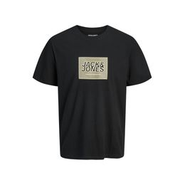 Jack & Jones Plus Jack & Jones Plus T-Shirt 'JJRain' Herren Gr&ouml;&szlig;e 5XL khaki / schwarz / wei&szlig;