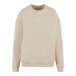 aim'n Aim'n Sweatshirt 'Serif' Damen Gr&ouml;&szlig;e XS beige / wei&szlig;