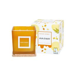 AVA & MAY AVA & MAY Duftkerze "Mango Sorbet" in Gelb - 450 g - 31% | Kerzen-vasen