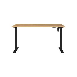 Germania Elektr. Schreibtisch ''Pro.'' in Hellbraun/ Schwarz - (B)140 x (H)120 x (T)80 cm - 55% | Tische