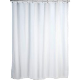 Wenko Duschvorhang "Uni" in Weiß - (B)180 x (H)200 cm - 40% | Badezimmer-accessoires