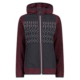 CMP Fleecejacke in Bordeaux/ Schwarz - 54% | Gr&ouml;&szlig;e 40 | Damenjacken