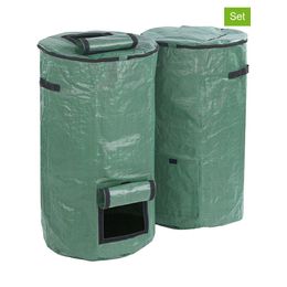 Wenko 2er-Set: Komposttaschen in Grün, 2x 125 l - 46% | Gartendekoration