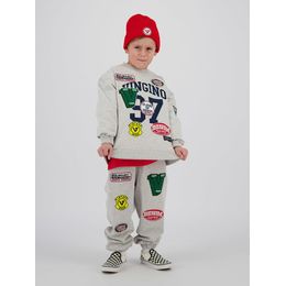 Vingino Sweatshirt "Nadge" in Grau - 50% | Gr&ouml;&szlig;e 128 | Kinder-sweatshirts-jacken
