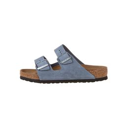 Birkenstock Leder-Pantoletten "Arizona" in Hellblau - 34% | Größe 38 | Damen-pantoletten