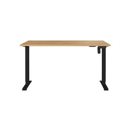 Germania Elektr. Schreibtisch ''Pro.'' in Hellbraun/ Schwarz - (B)140 x (H)120 x (T)80 cm - 59% | Tische