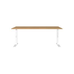 Germania Schreibtisch ''Mailand'' in Hellbraun/ Weiß - (B)180 x (H)91 x (T)80 cm - 54% | Tische