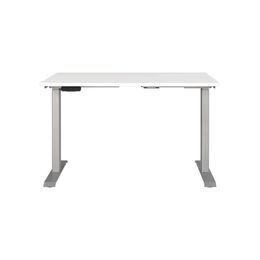 Germania Elektr. Schreibtisch ''Mailand'' in Weiß/ Silber - (B)120 x (H)120 x (T)80 cm - 57% | Tische